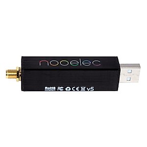 Nooelec RTL-SDR v5 SDR - NESDR Smart HF/VHF/UHF (100kHz-1.75GHz) Software Defined Radio. Premium RTLSDR w/ 0.5PPM TCXO, SMA Input & Aluminum Enclosure. RTL2832U & R820T2 (R860)-Based Radio