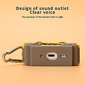 Compatible 2022 Airpod pro 2 Case Cover, 3D Cute Cool Cartoons Silicone Design, Soft Silicone Portable&Shockproof Airpod Case, for Apple Airpod pro 2 Case (Yellow)