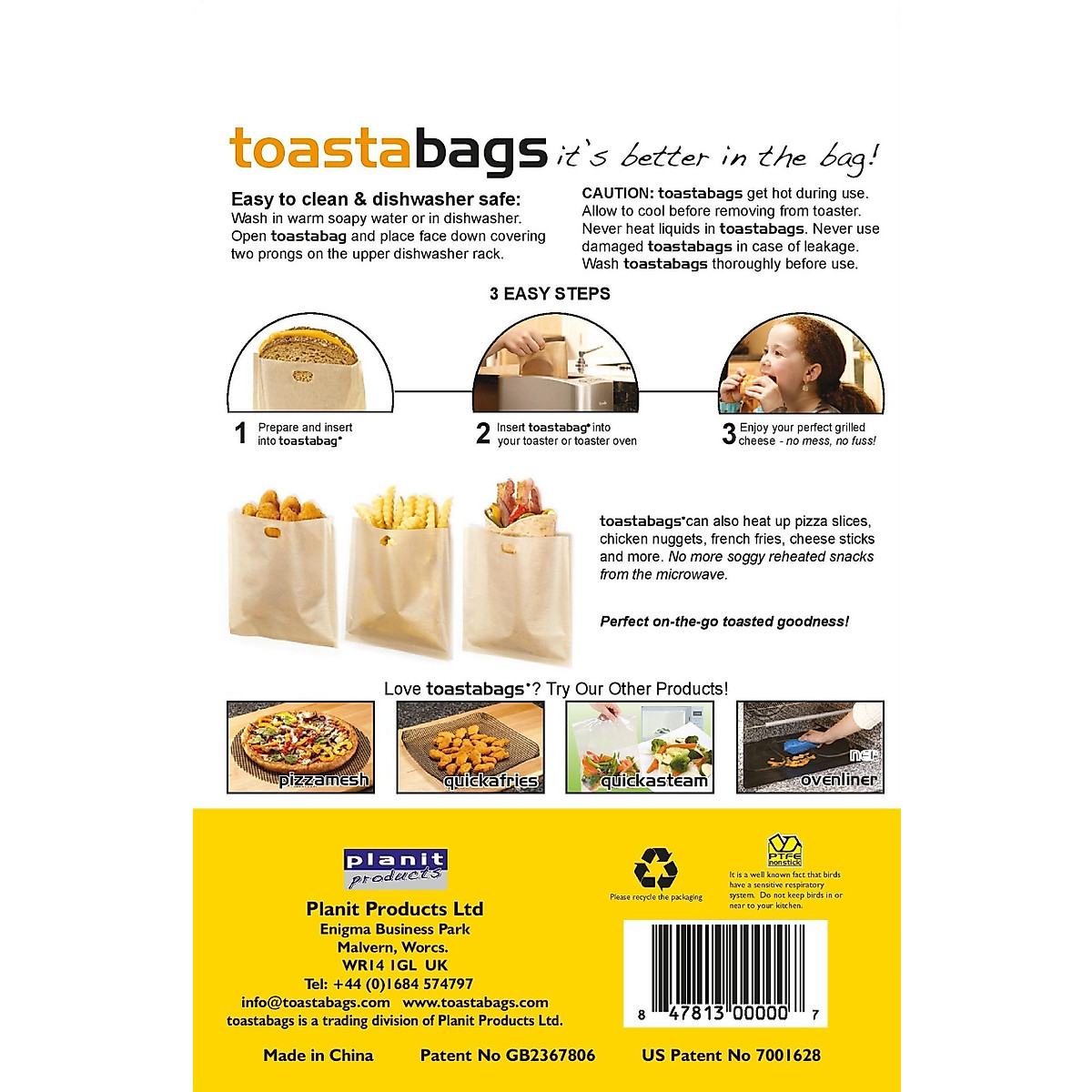 Toastabags - Grilled Chee Size 2ct Toastabags - Grilled Cheese 2ct