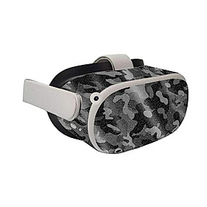 MightySkins Glossy Glitter Skin Compatible with Oculus Quest 2 - Black Camo | Protective, Durable High-Gloss Glitter Finish | Easy to Apply, Remove, and Change Styles | Made in The USA
