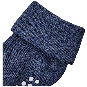 Jefferies Socks baby boys Non-skid Turn Cuff 6 Pair Pack Casual Sock, Boy Multi, 3-12 Months US