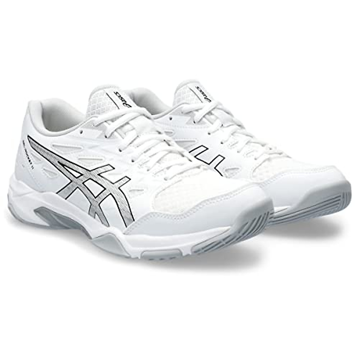 ASICS Women's Gel-Rocket 11 Volleyball Shoes, 8, White/Pure Silver