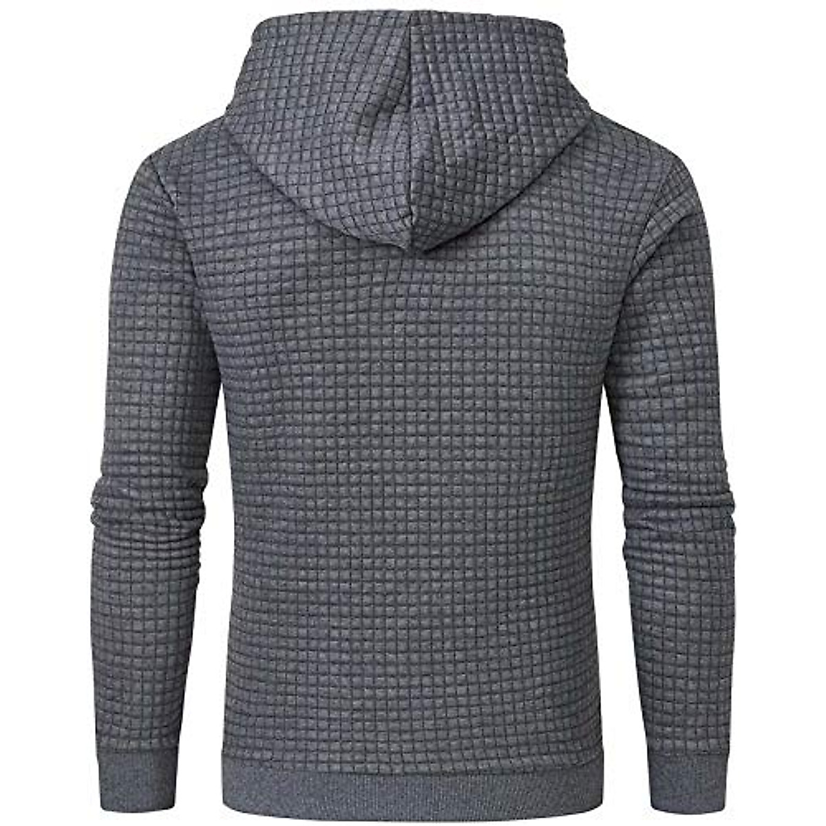 YuKaiChen Mens Hoodies Casual Midweight Long Sleeve Sweatshirt Dark Grey X-Large