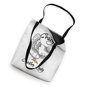 Funny Chicken Girl Crazy Chicken Lady Tote Bag