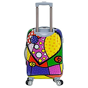 Rockland Departure Hardside Spinner Wheel Luggage, Heart, 2-Piece Set (20/28)