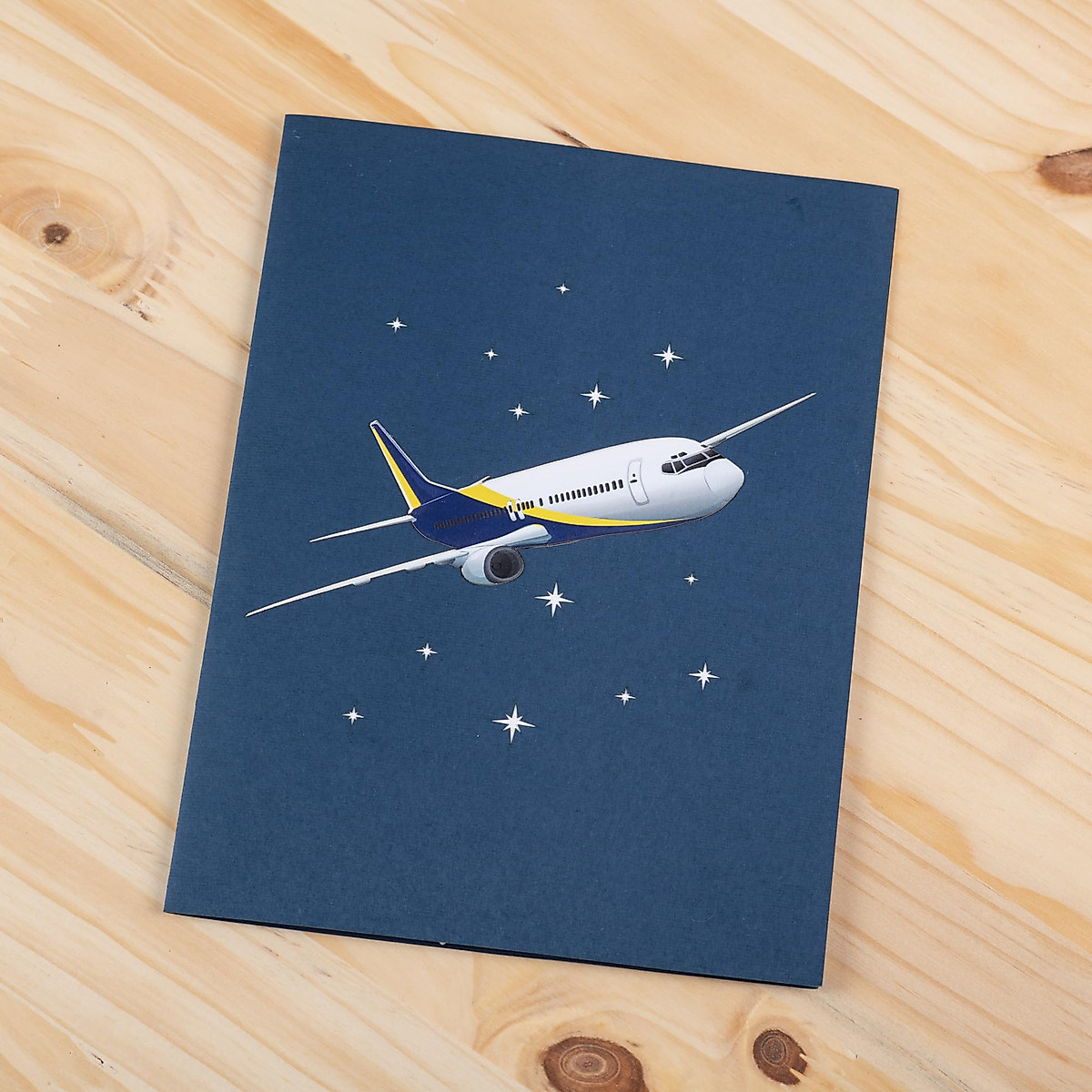 Rykamia Night Plane Pop Up Card, Jet Airplane Pop Up Card, Plane Birthday Card, Aviation Graduation Card, Airplane Congratulations Card, Pilot Retirement Card, Work Anniversary Card, Bon Voyage Gift