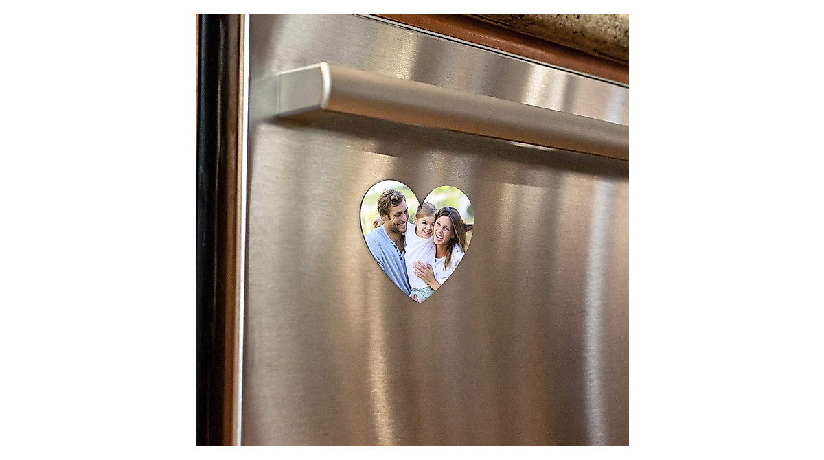 Personalized Heart Shaped Photo Magnet | Custom Gifts