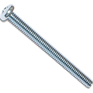 Hard-to-Find Fastener 014973297152 Phillips Pan Machine Screws, 1/4-20 x 3, Piece-100, zinc