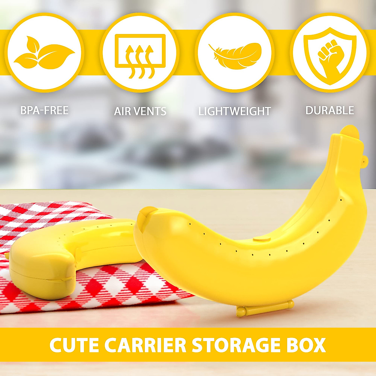 Popi Products 6PCS Vegetable And Fruit Storage Containers For Fridge-Reusable Fresh Food Savers-Onion Storage Pod-Tomato Holder-Lemon Saver-Avocado Holder-Apple And Banana Case