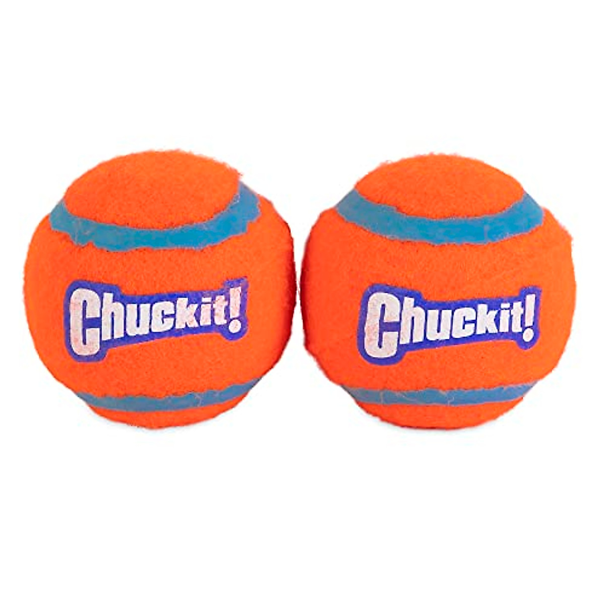 Chuckit Dog Tennis Ball Dog Toy, Small (2 Inch Diameter) for dogs 0-20 lbs, Shrink Wrap Pack of 2
