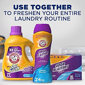 Arm & Hammer Odor Blaster In-Wash Scent Booster - Fresh Burst, 24 oz, Pack of 4