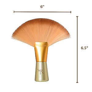 SunFX Finishing Powder Brush | Large Professional Fan Brush for Salon Use | Perfect For Spray Tan Powder