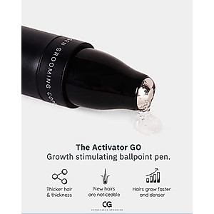 Copenhagen Grooming Activator Go (0.33 Fl.oz. / 10ml) - Handy Beard Growth Serum - Natural Beard Growth Oil Serum - Effective Facial Hair Growth for Men - Practical Beard Grower Serum w/ Biotin