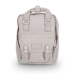 Doughnut Macaroon Mini Pastel 7L Travel School Ladies College Girls Lightweight Casual Daypacks Bag Small Backpack (Stone)