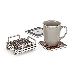 Spectrum Diversified Euro Square Coaster Holder for Kitchen Organization Small
