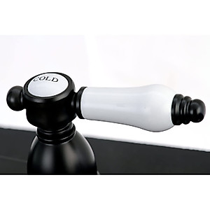 Kingston Brass KB1755BPLBS Bel Air 8 inch Centerset Kitchen Faucet with Brass Sprayer, 8-5/8 inch In Spout Reach, Oil Rubbed Bronze