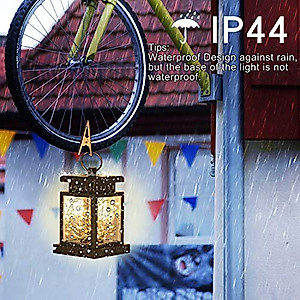 Solar Lanterns Outdoor Hanging Waterproof, 30 LED Decorative String Fairy Lamps Solar Table Lamps Outdoor Garden Lights for Patio Landscape Yard (1 Pack)
