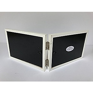 The Grandparent Gift Company- White Double Tabletop 4 x6 Wooden Frame with “Twins” Sentiment- Unisex Gift for Baby Showers, Nursery Decor or Baby Reveal