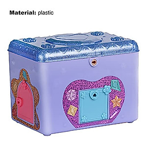 Walbest Toy, Jewelry Box Lovely Large Capacity Plastic Cartoon Treasure Chest for Gift Treasure Box