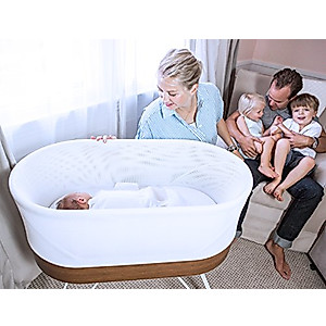 SNOO Smart Sleeper Baby Bassinet - Bedside Crib with Automatic Rocking Motions and Soothing White Noise - Ideal for Newborn Babies to 6 Months - Natural Sleep Training
