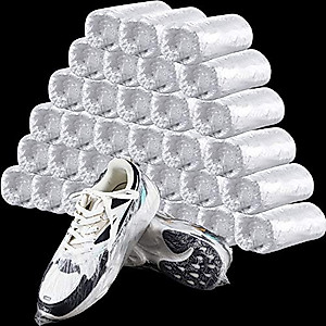 Disposable Boot and Shoe Covers for Floor, Carpet, Shoe Protectors, Durable Non-Slip (Clear,400)