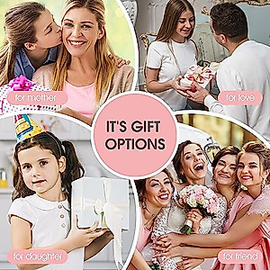 Yogeaw Small Travel Jewelry Holder Organizer - A Initial Mini Jewelry Box | Travel Essentials Case for Women Girl | Personalized Blue Jewelry Case | Christmas Back to School Graduation Birthday Gifts