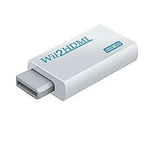 COLFULINE Wii to HDMI Converter, HDMI Output with 3.5mm Audio Jack, Supports NTSC and PAL, Easy Operation