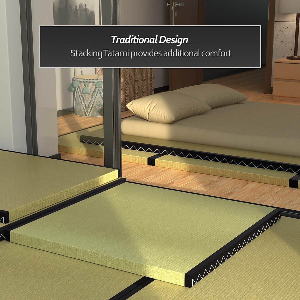 Oriental Furniture Queen Tatami Mat