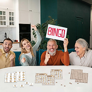 Bear Balloon Baby Shower Bingo Game - We Can Bearly Wait Baby Sower Bingo Card - 24 Players Bingo Game Set Indoor Outdoor Activities - Baby Shower Party, Gender Reveal Party Favors Supplies -A03