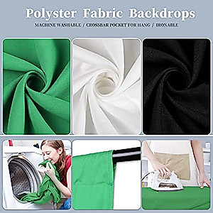 Kshioe Photography Lighting Kit, Umbrella Softbox Set Continuous Lighting with 6.5ftx9.8ft Background Stand Backdrop Support System for Photo Studio Product, Portrait and Video Shooting