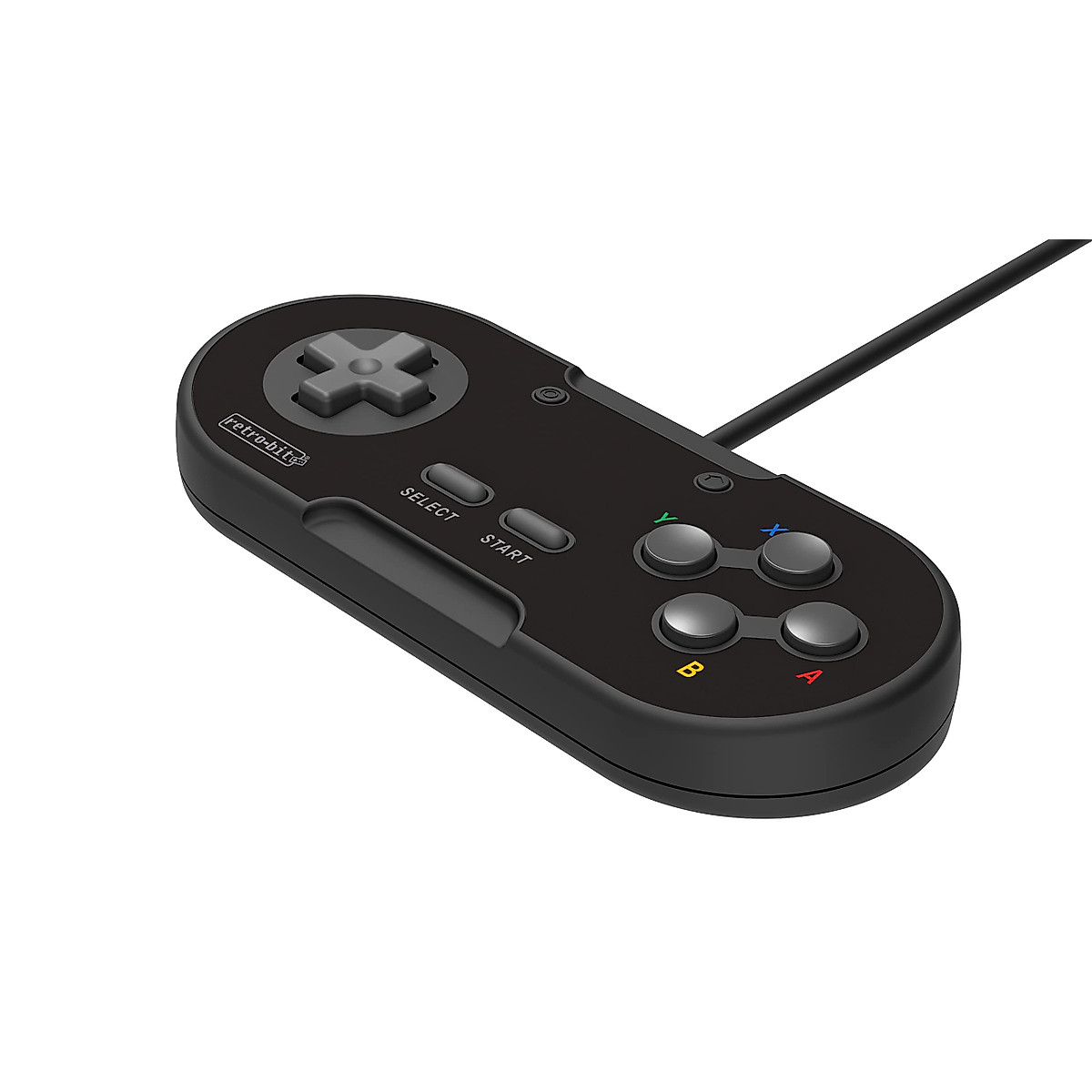 Retro-Bit Legacy 16 Wired USB Controller - Features Home, SS & ZL/ZR Buttons - for Switch, PC, MacOS, RetroPie, Raspberry Pi - Onyx