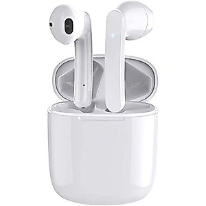 Touch Control True Wireless Earbuds, REEHM IPX7 Waterproof Bluetooth 5.0 Wireless Headphones with Microphone Charging Case 40H Playtime in-Ear Hi-Fi Stereo Sound TWS Earphones Headset for Sport(Touch)