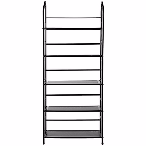ORE International R597-5 Five Tier Metal Book Rack,Black