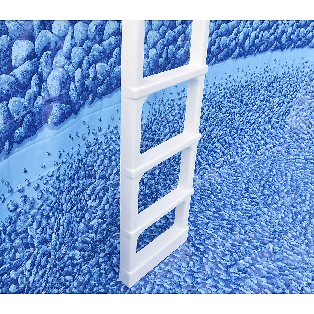 Main Access ProSeries in-Pool Deck Ladder for 48-54 Inch Above Ground Swimming Pools, White