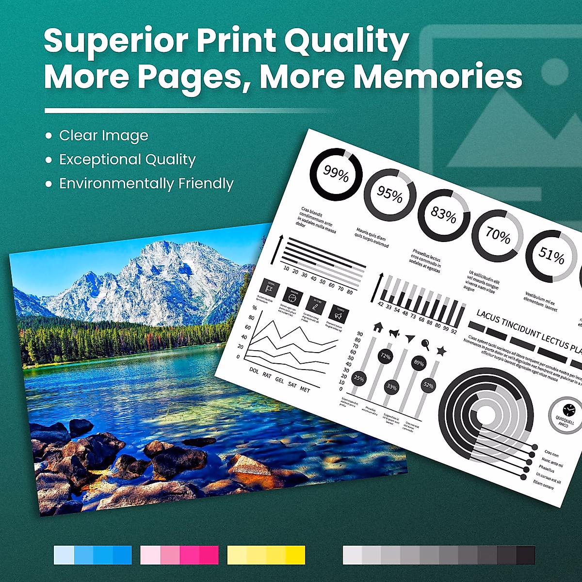 GREENBOX Remanufactured Ink Cartridge Replacement for HP 67 67XL for DeskJet 2732 2755 Envy 6052 6058 6075 DeskJet Plus 4152 4155 4158 (1 Tri-Color)