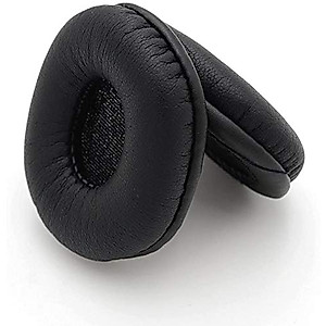 YunYiYi Leather Replacement Ear Pads Foam Earpads Pillow Cushions Covers Cups Repair Parts Compatible with VXI Blue Parrot B350XT Headset Headphones Black