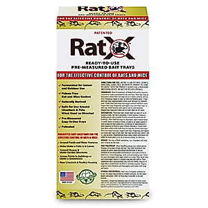 EcoClear Products 620106, RatX Ready-To-Use Pre-Measured 3 oz. Bait Trays, 8-Pack