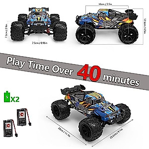 Rhybor High Speed RC Cars 40KPH for Adult, 9500E 1:16 Scale Remote Control Monster Truck, Racing Hobby RC Car for Adults, 4x4 All Terrain Off-Road RC Truck for Boys