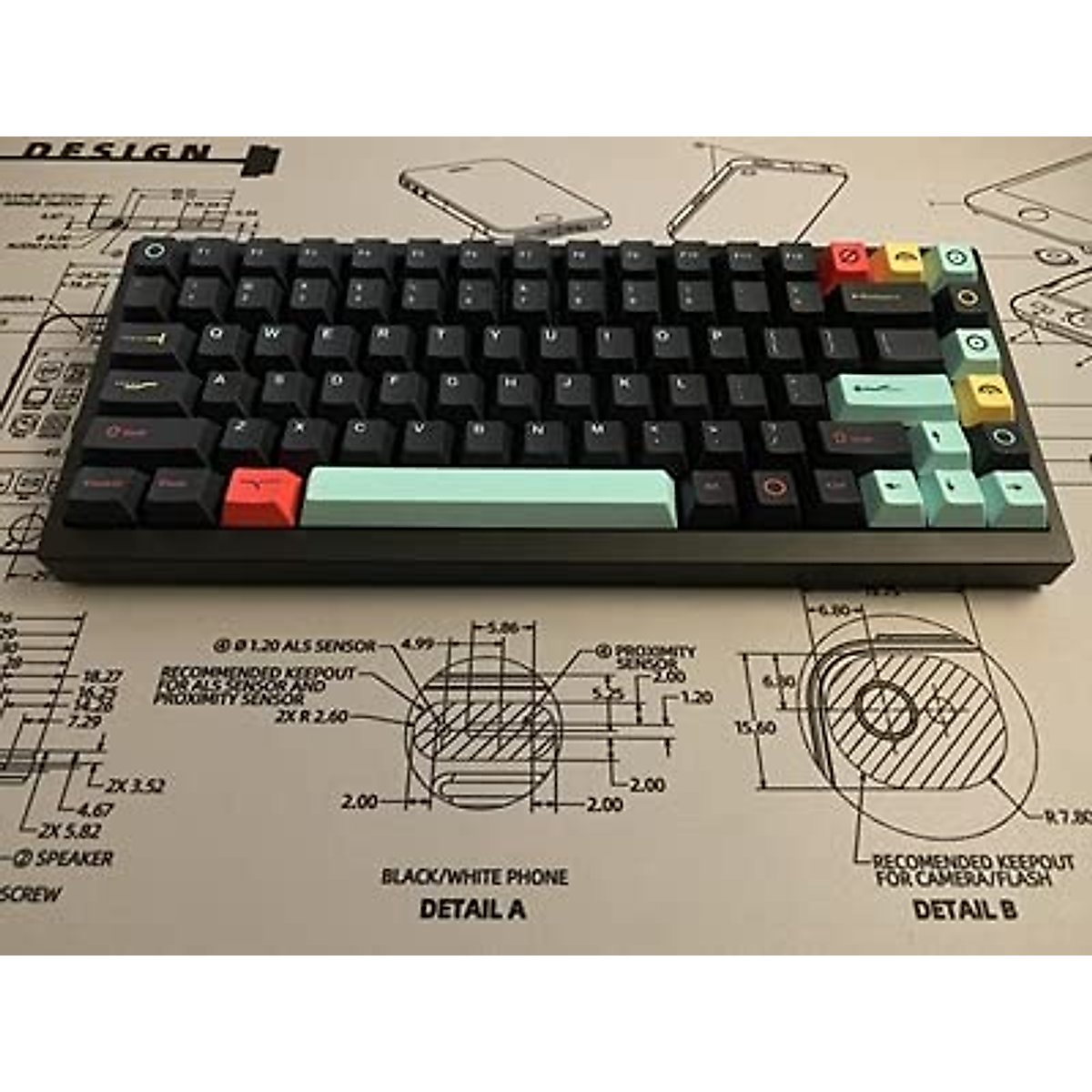 108 + 21 keycap Set, Dye-Sublimation PBT Keycaps, Cherry Profile Custom Keycaps for DIY Cherry MX Mechanical Gaming Keyboards, Metropolis.