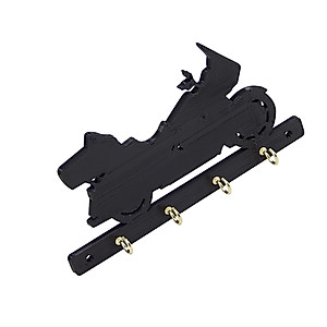 Key Rack Holder Hanger Compatible with Harley Road King Motorcycle Wall Entryway Organization Housewarming New Home Gift - 6" x 3 3/8" x 3/16" - Four Hooks
