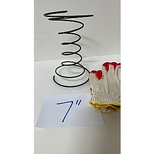 Galaxy Supply Inc. Upholstery Coil Spring for Seat, Open End. 7" Height 9 Gauge, We Sold by 16 Pcs/Box + 1 Pair of Working Glove.