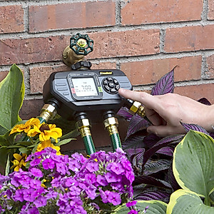 Melnor 65141AMZ 4 Zone Digital Water Timer, Grey, Black