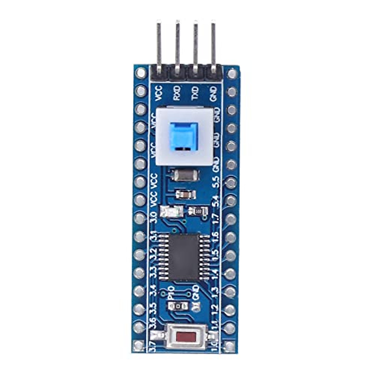 Core Boards Module, STC15W408AS Chip Easy Installation 6 Channel VCC GND LED Indicator High Speed Development Board for DIY