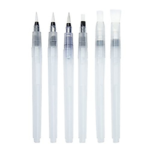 mewmewcat Watercolor Brushes,Watercolor Brushes Refillable Watercolor Brush Pens Set for Painting Markers Artists Calligraphy