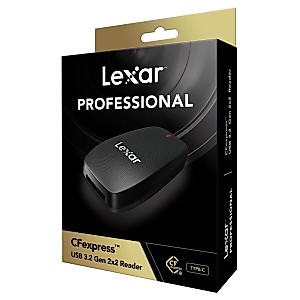 Lexar Professional CFexpress Type B USB 3.2 Gen 2x2 Reader, Up to 1700MB/s Read, Designed for CFexpress Type B Cards (LRW550U-RNBNU)
