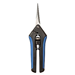 6.5 Inch Gardening Hand Pruner Pruning Shear Straight Tip Blades Blue