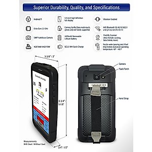 ID Scanner - Drivers License and Passport Scanner and Reader - Age Verification and Customer Management - Quantum Edge V3 Includes Handheld Scanner, Outer Carry Case, & Accessories