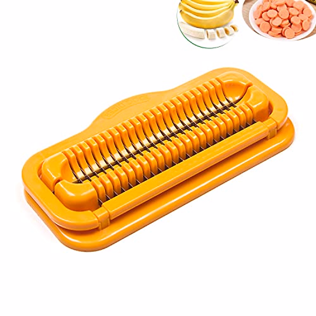 Slicer Hot Dog Cutter, Sausage slicer Stainless steel wire multi-purpose slicer Ham and banana slicer manual cutting machine