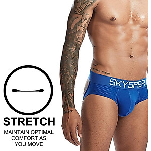 SKYSPER Men's Jockstrap Underwear Mesh Breathable Jock Strap