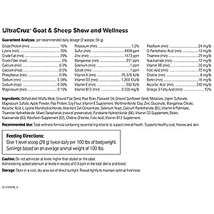 UltraCruz Goat & Sheep Show and Wellness, 10 lb